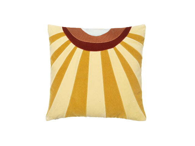 Christina Lundsteen, Hazel velvet cushion, 40x40 cm, Pale yellow/Mustard