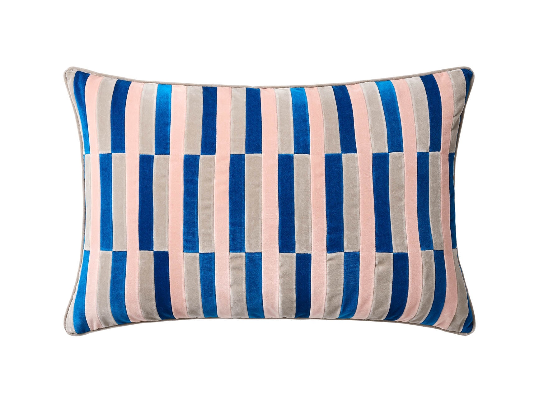 Designer Cushion 40x60cm – Thea Cushion in light kit/cobolt/wild rose | Christina Lundsteen