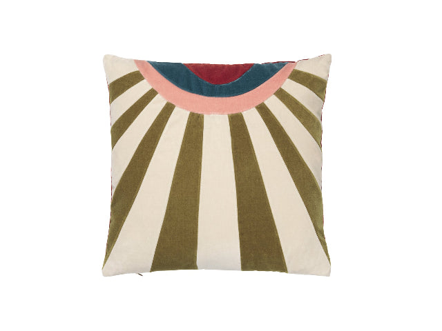Christina Lundsteen, Hazel velvet cushion, 40x40 cm, Willow/Dusty White