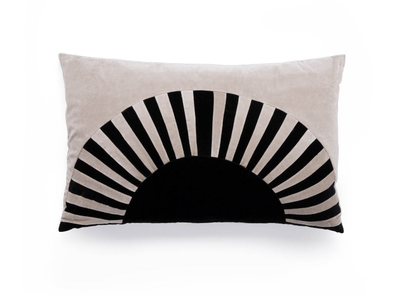 Handmade Cushion 40x60cm – Hailey Cushion in Light kit/black ...