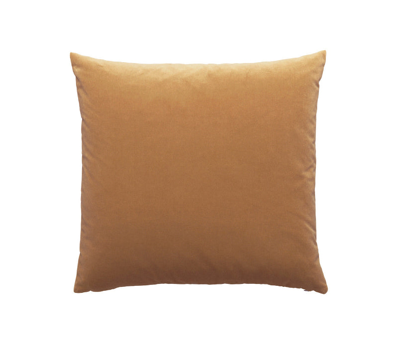 Christina Lundsteen, Basic Square velvet cushion, 40x40 cm, Caramel