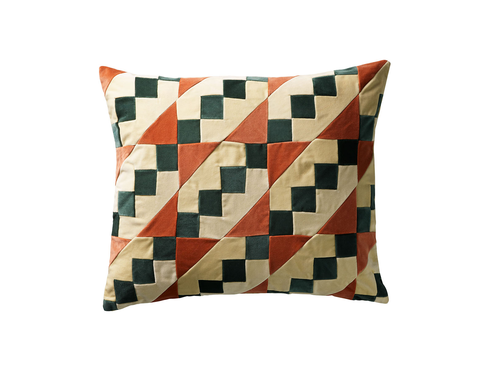 Velvet Cushion 50x60cm – Addison Cushion in Light Peach/Peacock/Almost ...