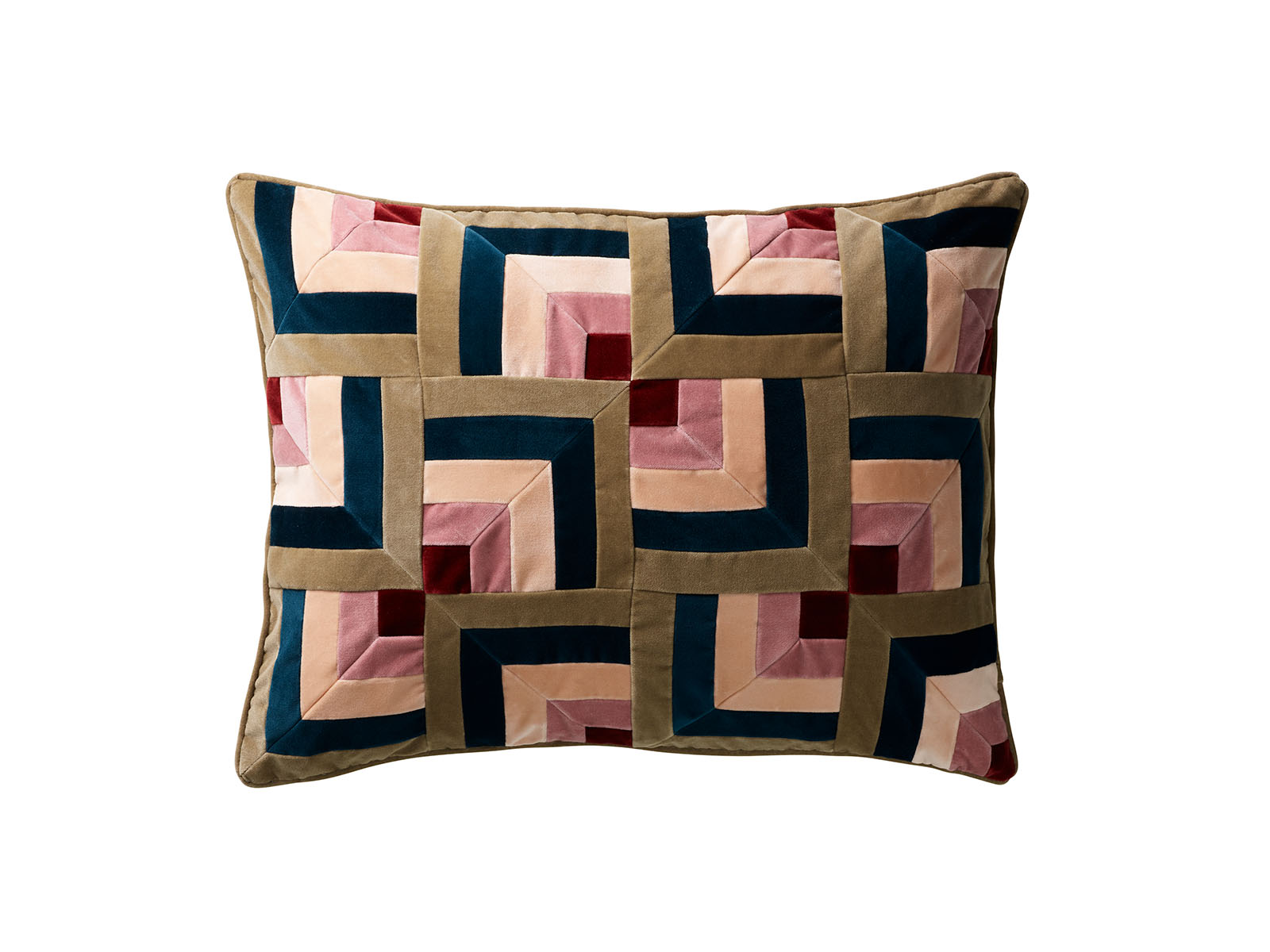 Eden Velvet Cushion 50×60 cm · New Petrol/Plaster/Old Rose/Wine ...