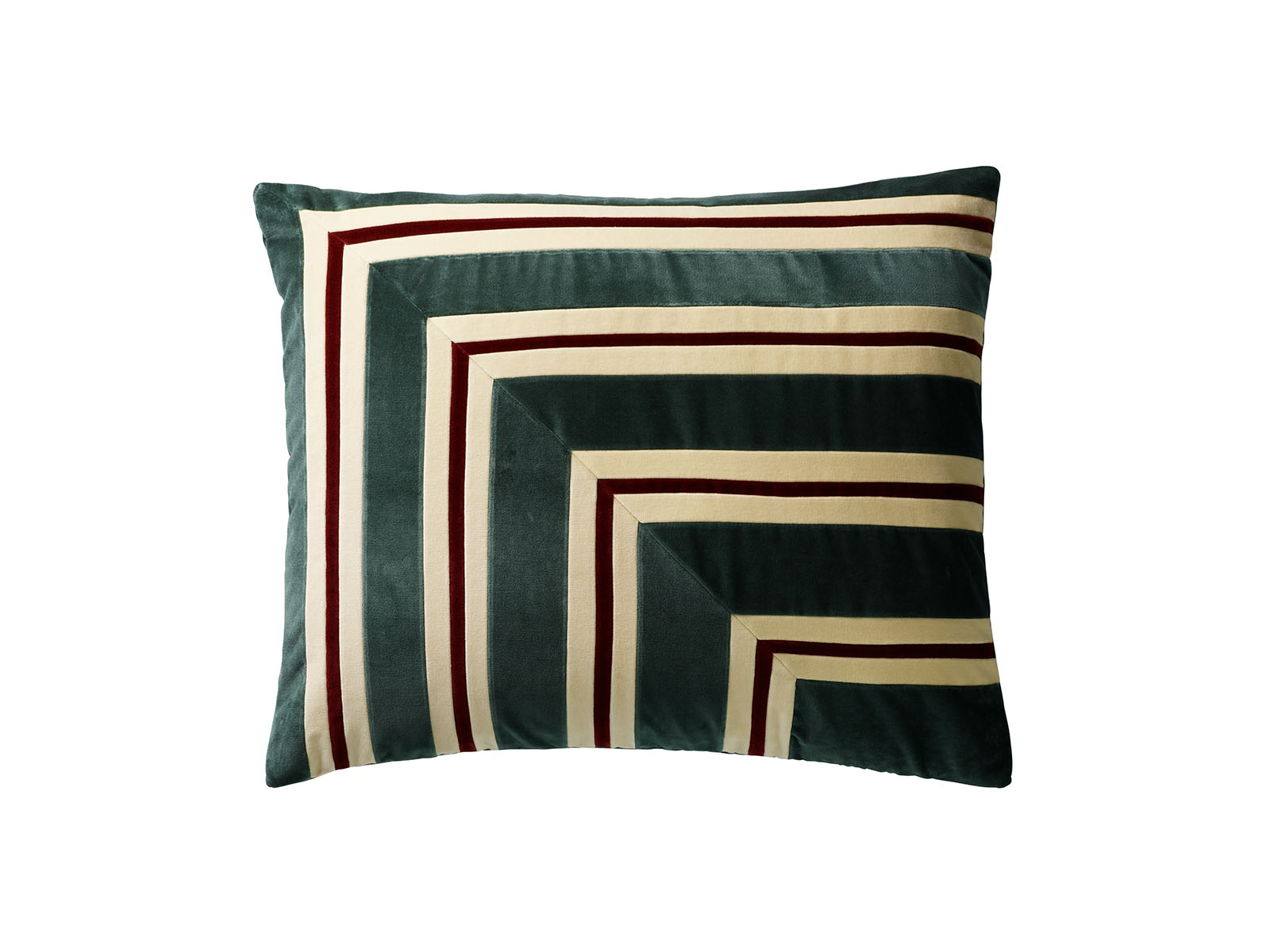 Christina Lundsteen, Jade velvet cushion, 50x60 cm, Peacock/Almost ...
