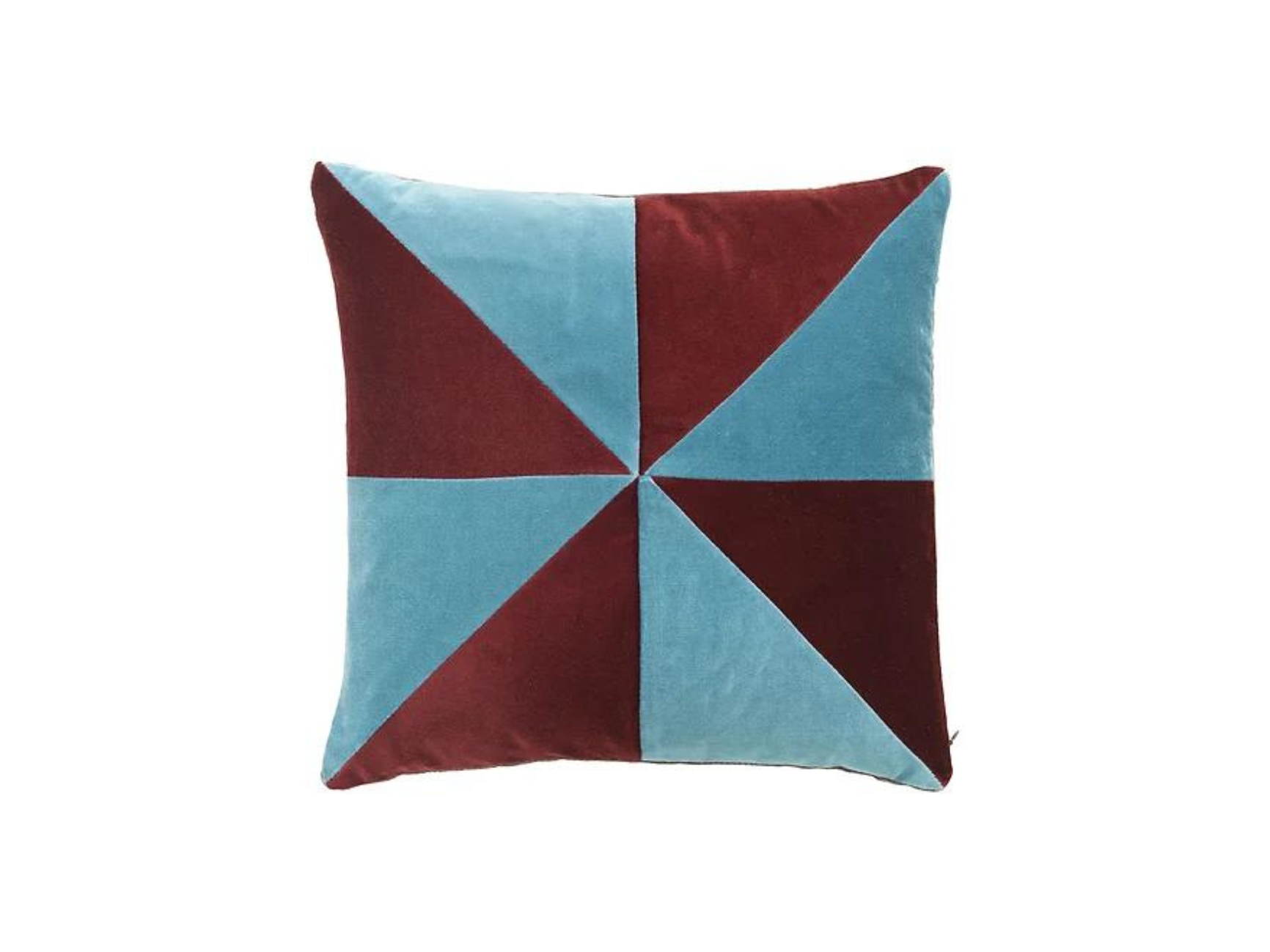 Suki Velvet Cushion 40×40 cm · New Blue/Wine | Christina Lundsteen