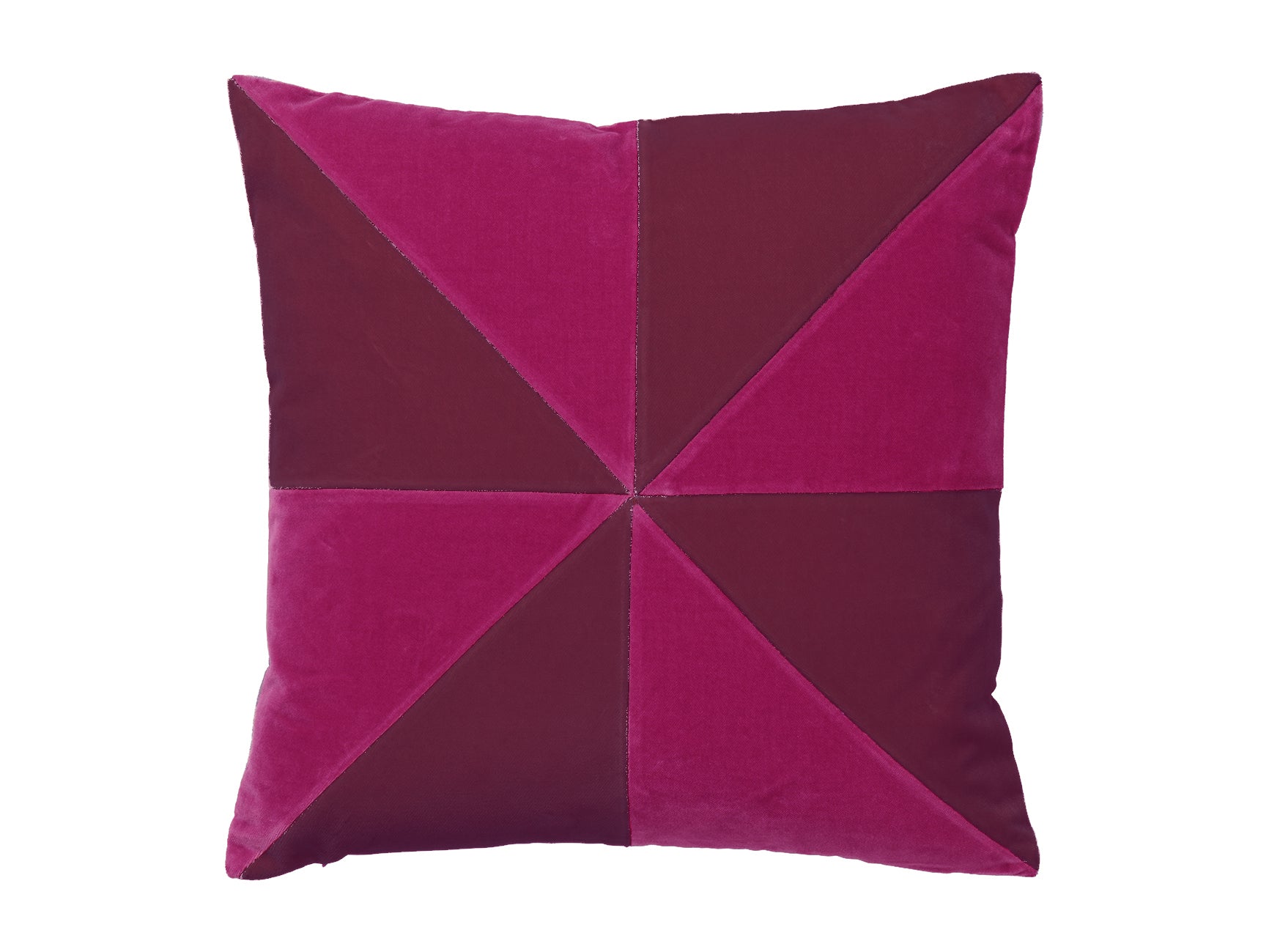 Suki Velvet Cushion 40×40 cm · Wine/Anemone | Christina Lundsteen