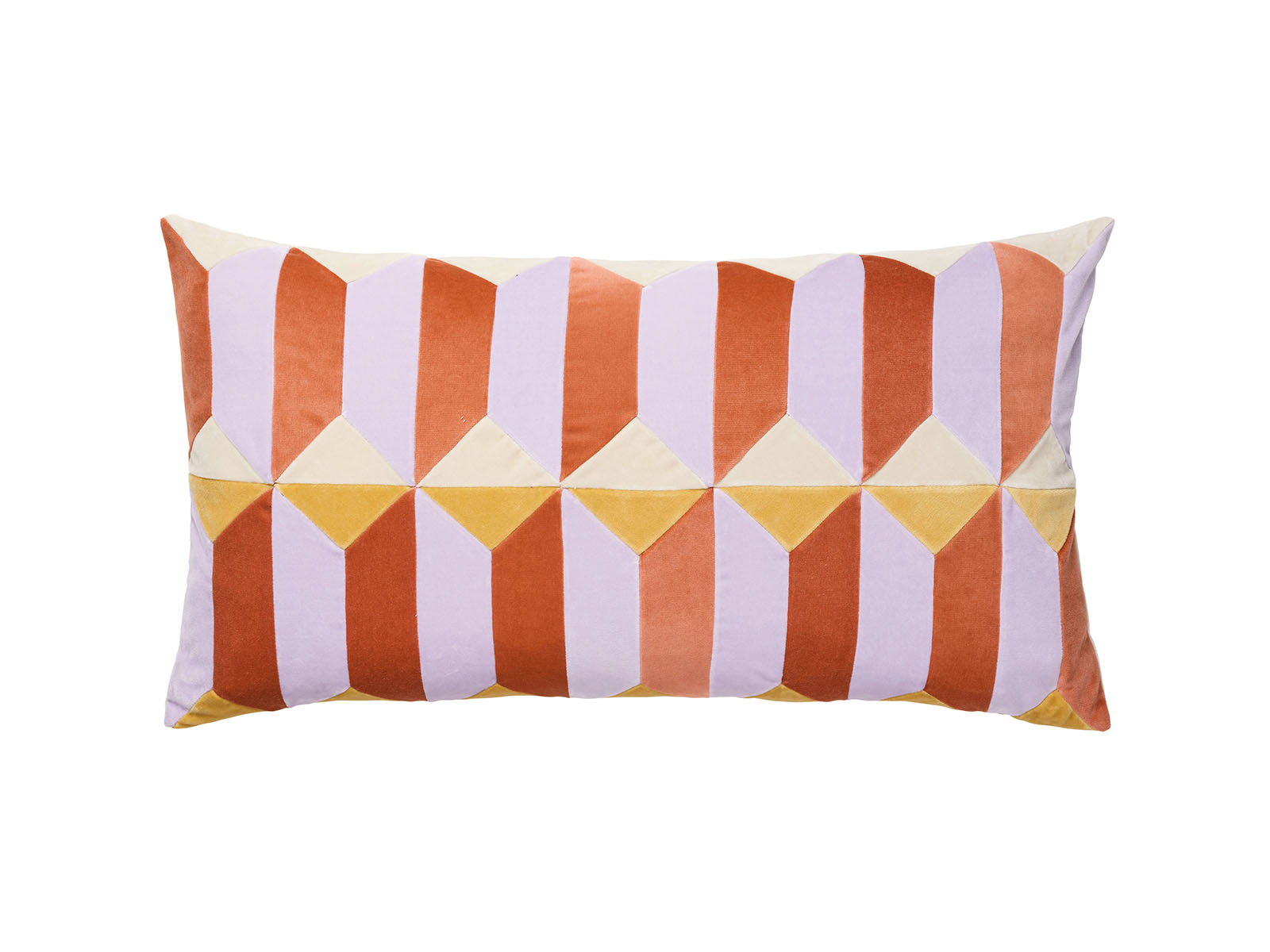 Victoria Velvet Cushion 40×70 cm · Lavender/Light Peach/Dusty White ...