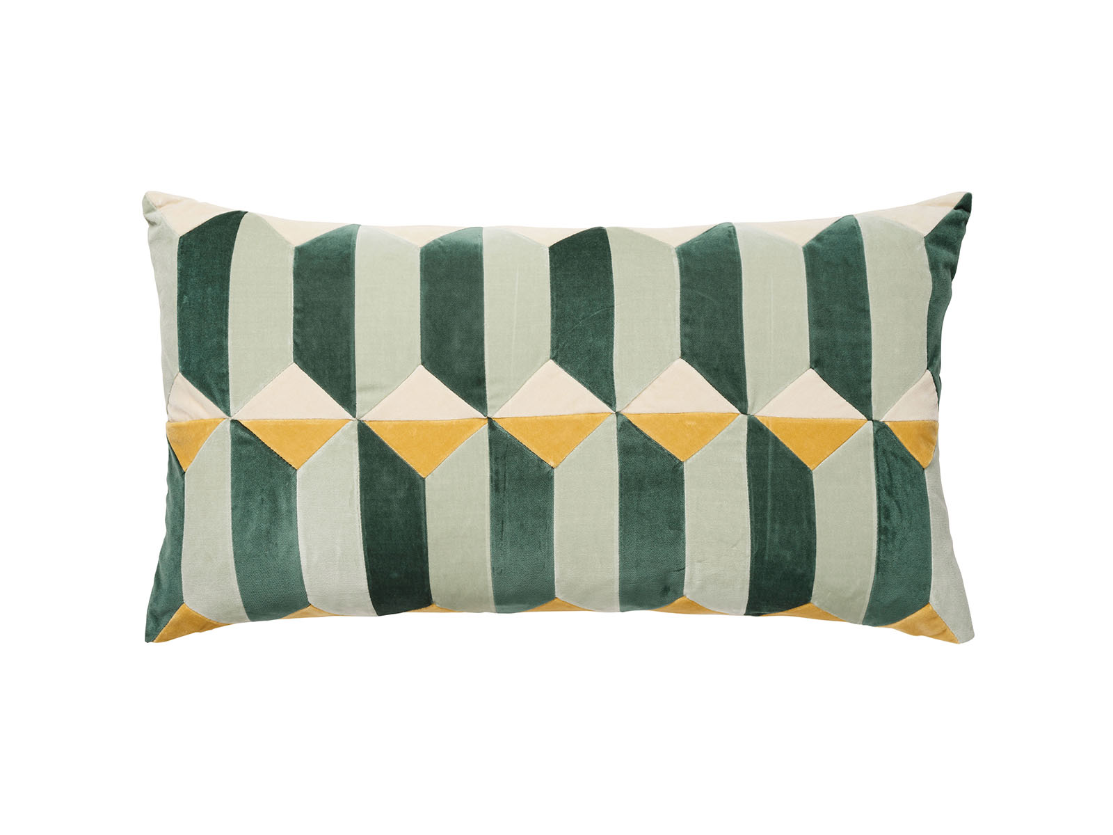 Victoria Velvet Cushion 40×70 cm · Peacock/Mint/Dusty White/Barley ...