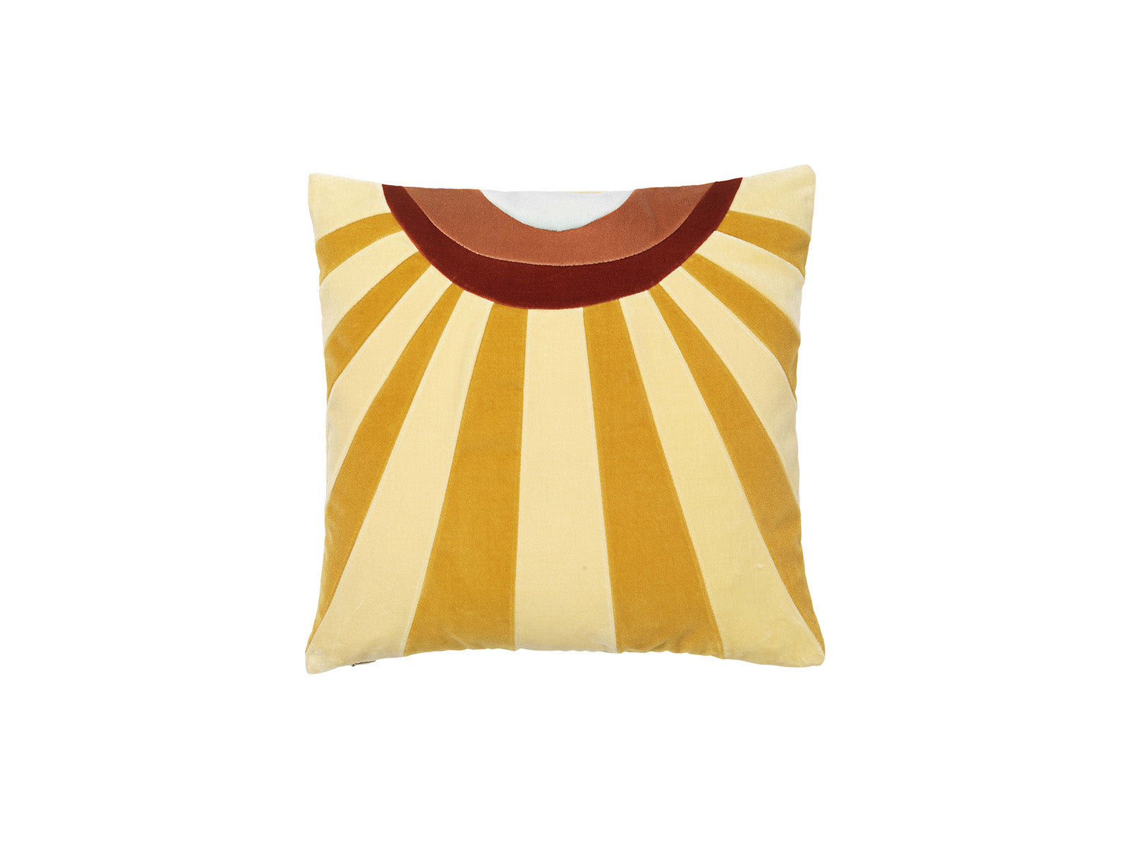 Designer Cushion Square 40x40cm – Hazel Cushion in Pale yellow/Mustard ...
