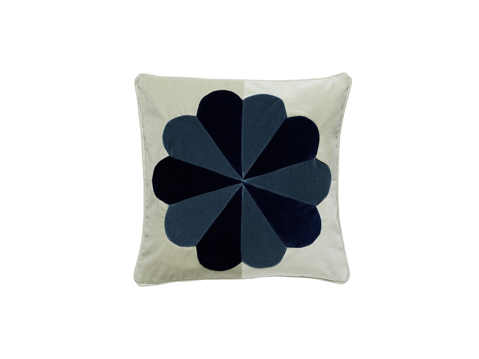 Premium velvet cushion - Maggie Cushion in Dusty Blue/Silver Blue/Sage ...